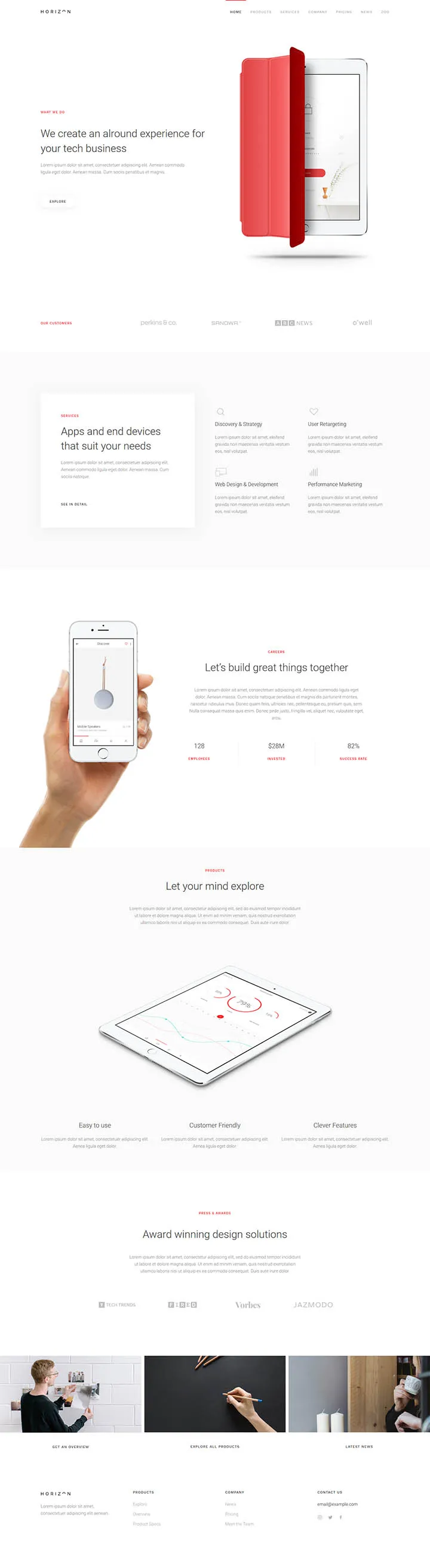RocketTheme Horizon - шаблон для бизнеса